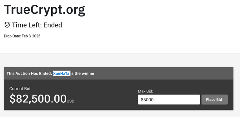 TrueCrypt.org: Former encryption software domain sold for $82,500 ...